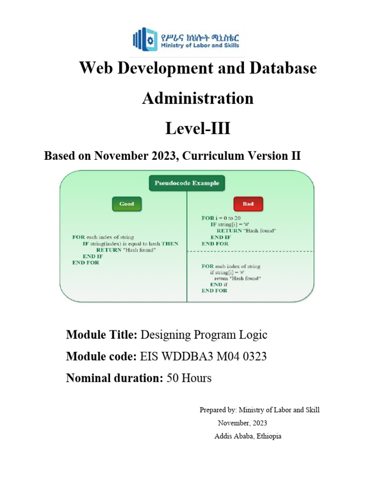 Tm04 Designing Program Logic Pdf Algorithms Computer Program 1684
