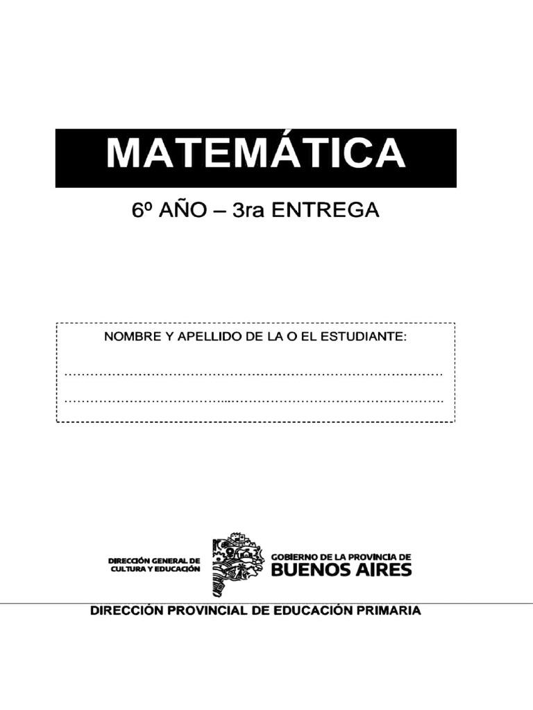 División, 6° Año | PDF | División (Matemáticas) | Matemáticas