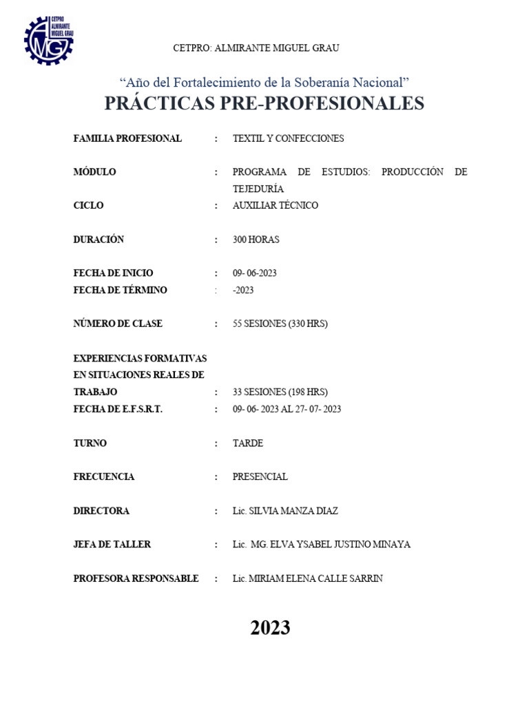 Confección de Mitones en CETPRO 2023 | PDF | Textiles | Presupuesto