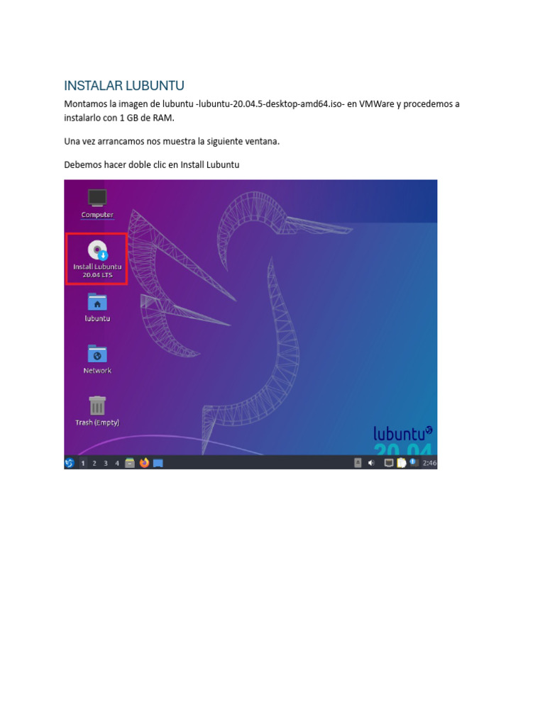 Actividad 4 - Instalación-de-cliente-Lubuntu | PDF | Dirección IP ...