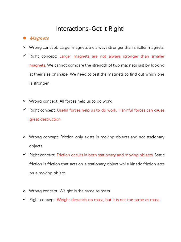 PSLE Science Interactions Unlocked | PDF | Friction | Force