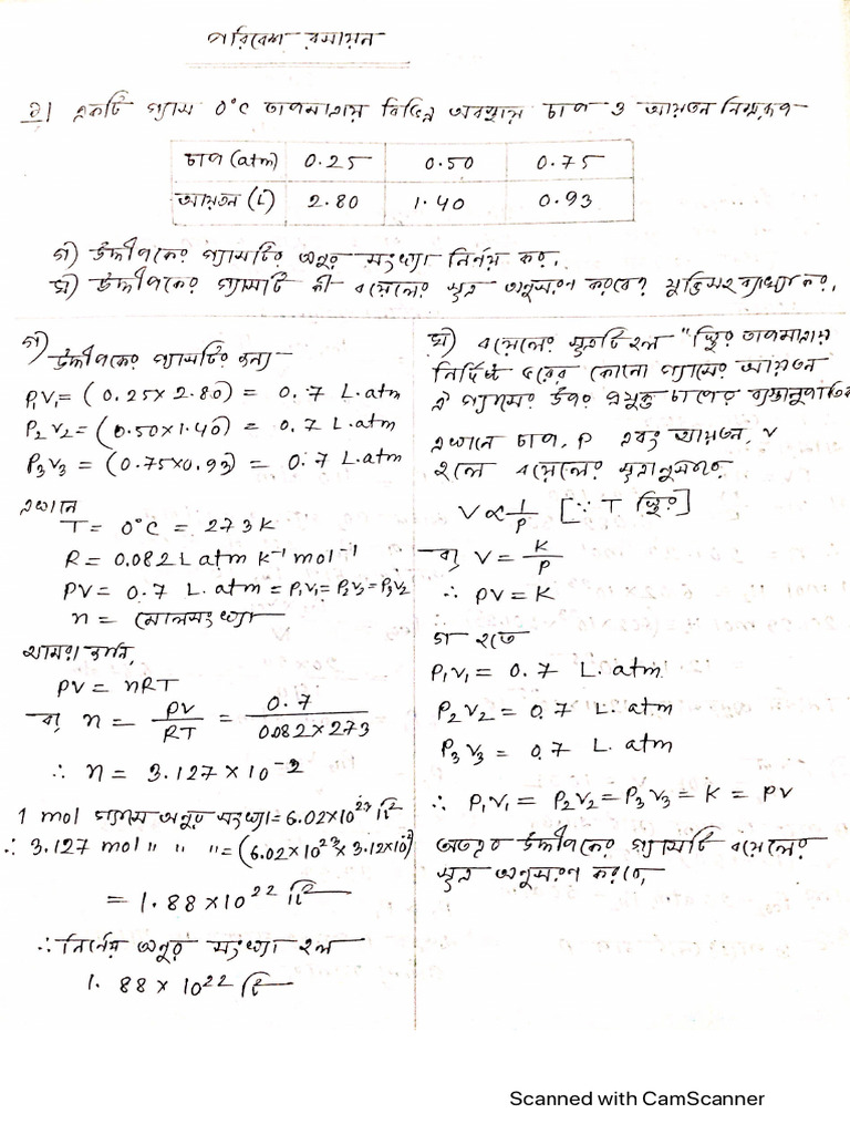 Environmental Chemistry (Math) | PDF