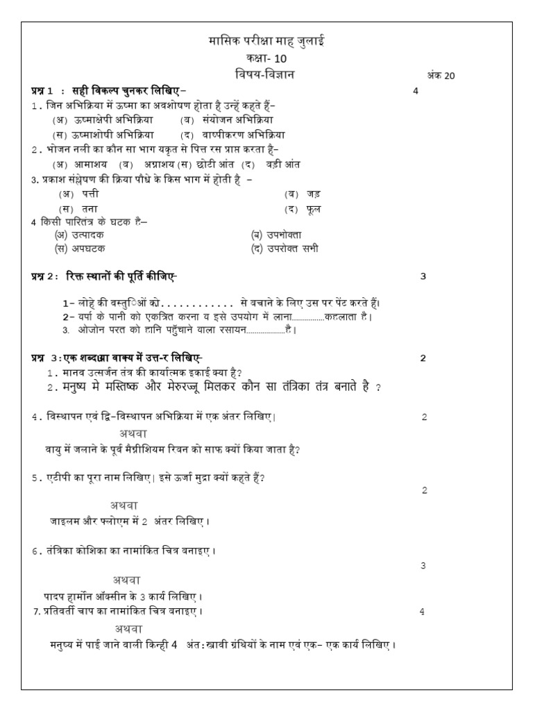 10th Science | PDF
