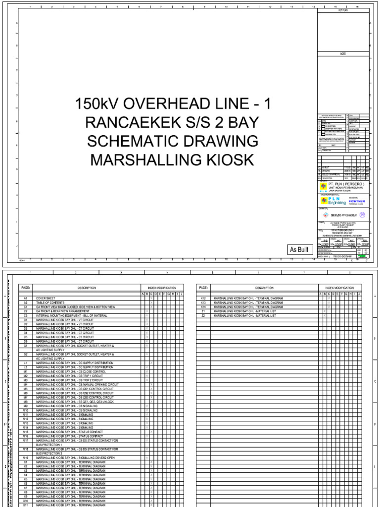 4 P98123 0 E E DW 001 Schematic Drawing MK OHL 1 - As Built | PDF