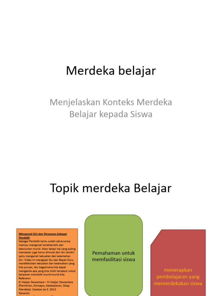 Merdeka Belajar | PDF | Pengembangan Diri