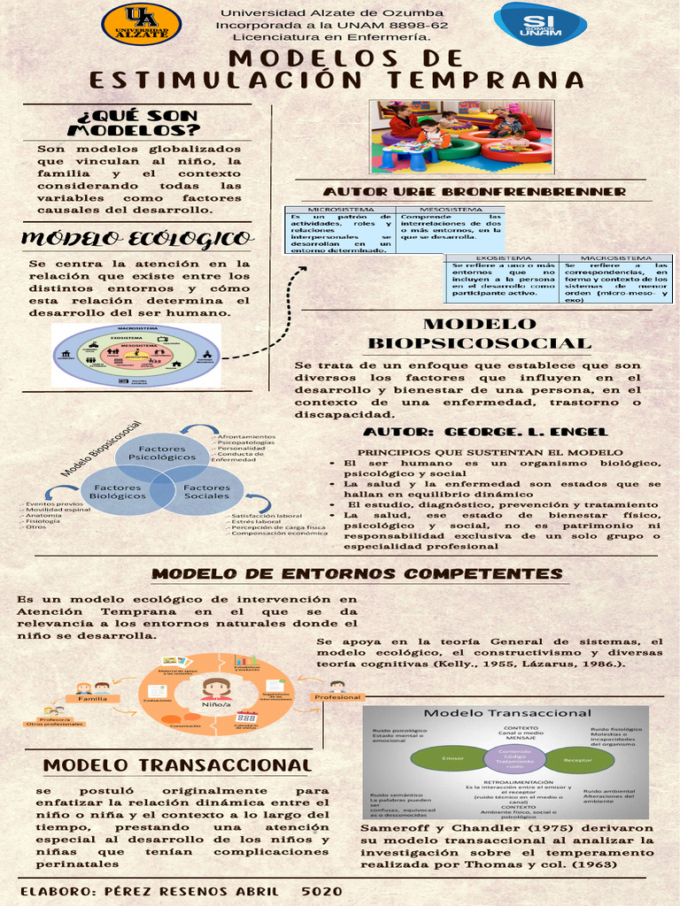 Modelos de Estimulación Temprana | PDF | Sicología | Ciencias del comportamiento