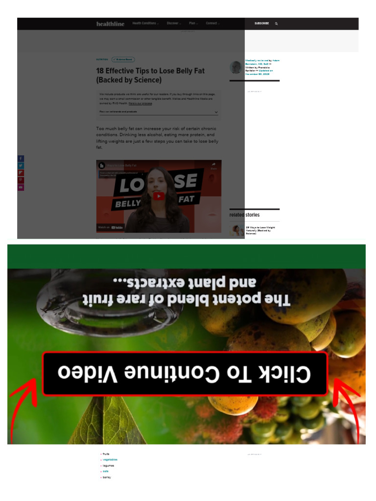 WWW Healthline Com Nutrition 20 Tips To Lose Belly Fat | PDF | Fat ...