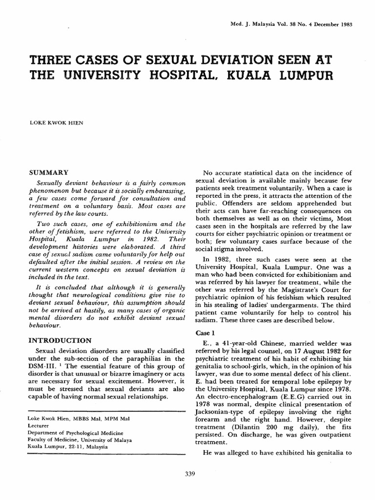Sexual Deviation | PDF | Sexual Fetishism | Mental Disorder