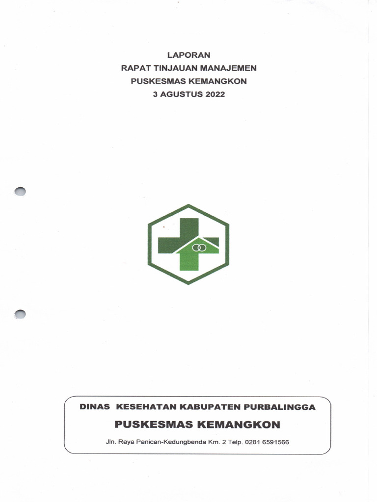 Laporan Rapat Tinjauan Manajemen 3 Agustus 2022 | PDF
