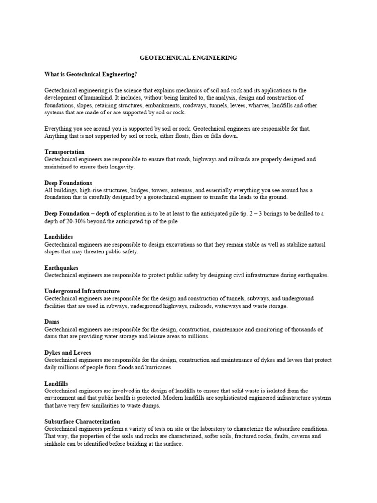 Geotechnical Engineering | PDF | Geotechnical Engineering | Porosity