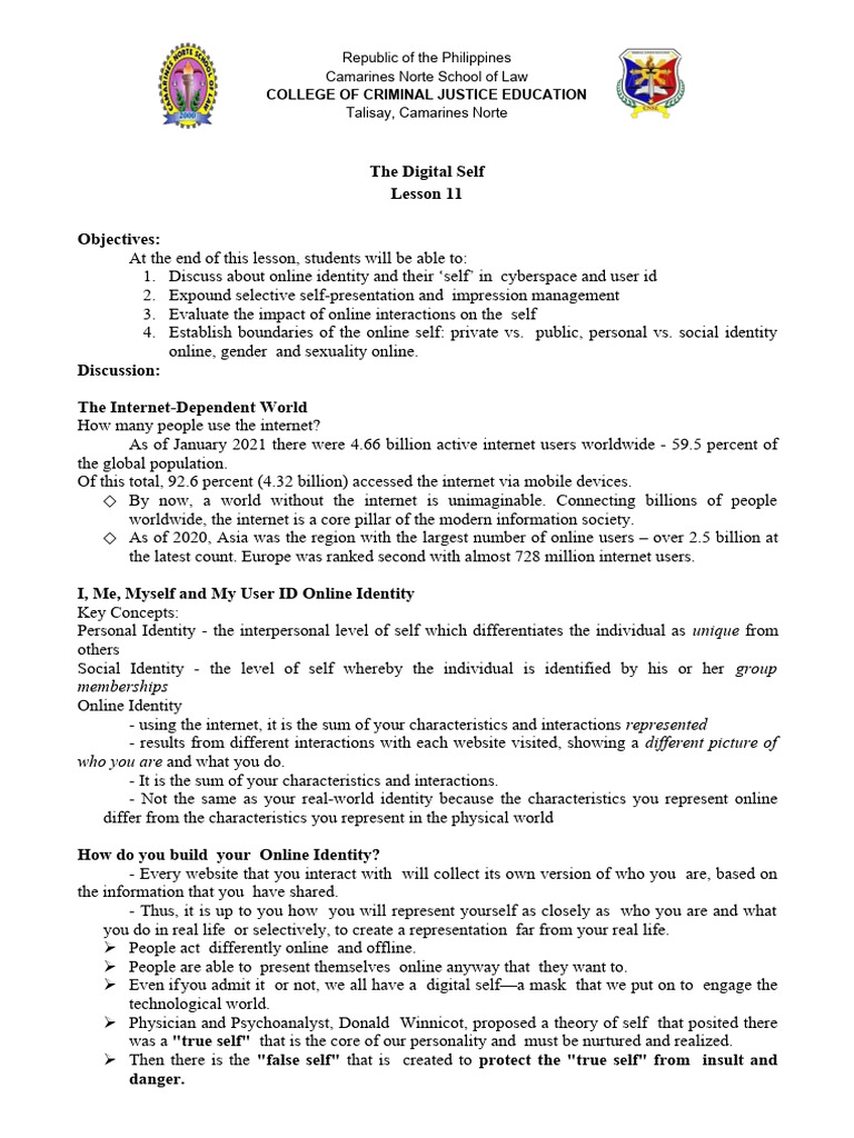 Lesson 11 - UTS | PDF | Gender | Gender Studies
