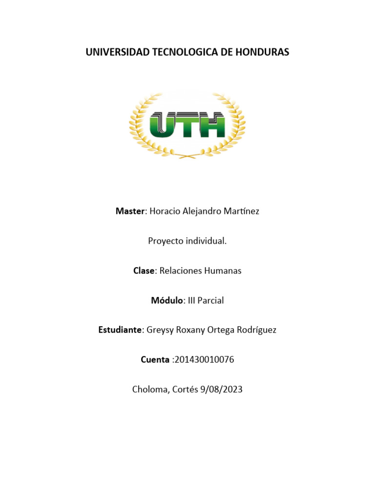 Proyecto RH Greysy Ortega | PDF | Estrés (biología) | Business