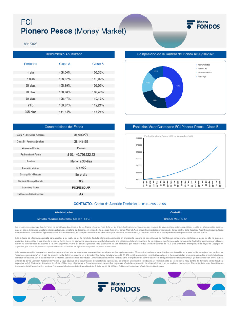 Fci Pionero Pesos | PDF | Economias