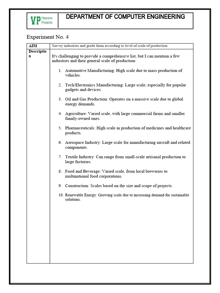 EDE Practical 4 V | PDF | Technology & Engineering