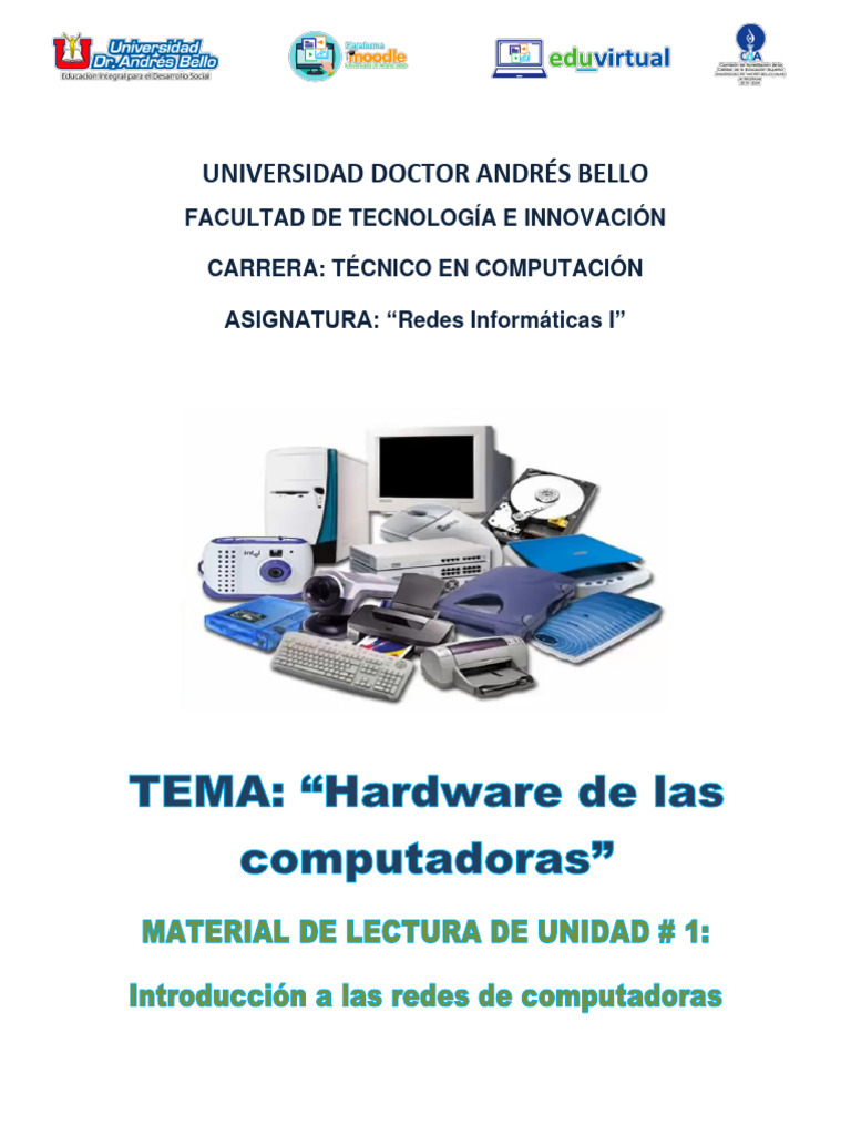 1-Hardware de Las Redes Computadoras | PDF | Red de computadoras ...