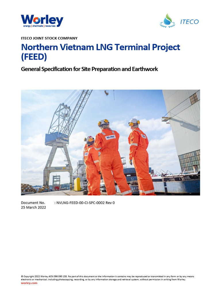 NVLNG-FEED-00-CI-SPC-0002-0-General Spec. For Site Preparation and Earthwork | PDF | Pascal ...