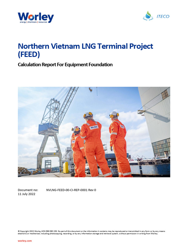 NVLNG-FEED-00-CI-REP-0001-0-Cal. Report For Equip Foundation | PDF ...