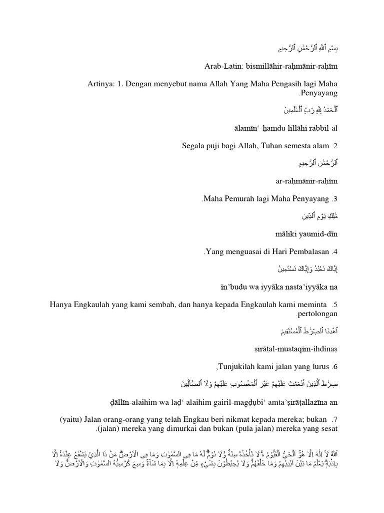 Amaliyah Ba'da Sholat Fardhu | PDF