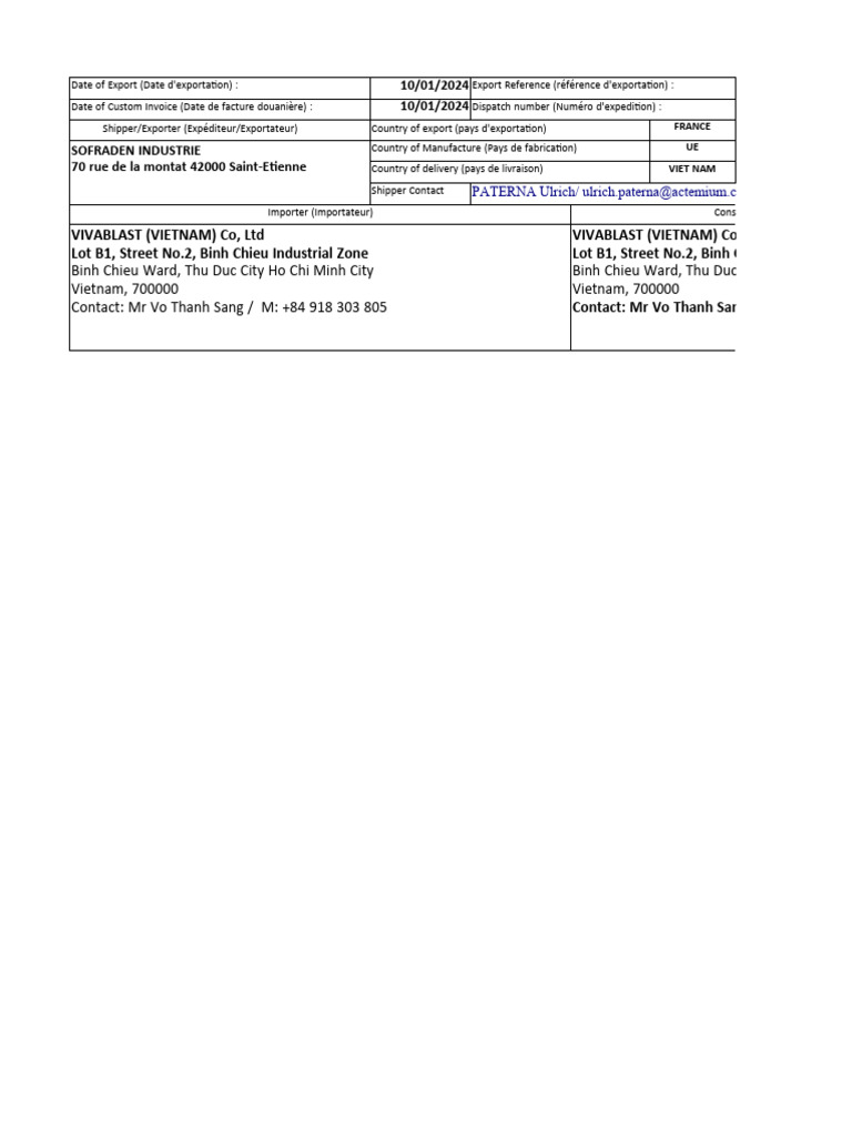 Shipment - 011 - Packing List New | PDF | Vietnam