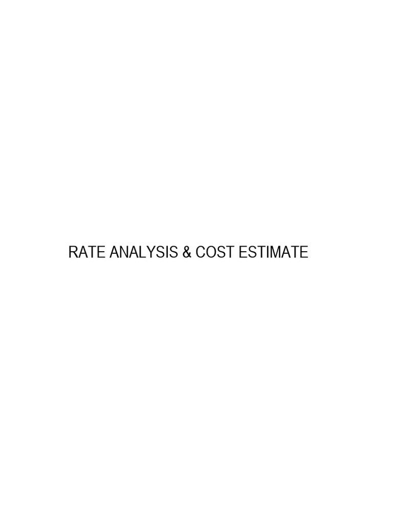 Cost Estimate 11.11 - Revised | PDF | Foundation (Engineering) | Civil ...