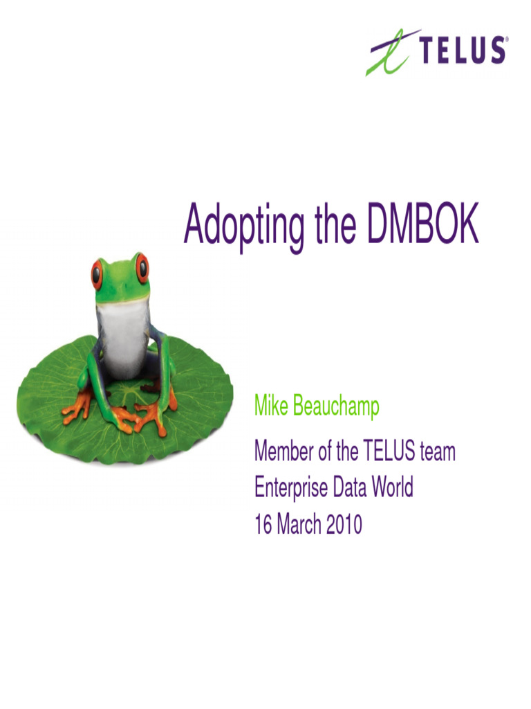 Adopting The DMBOK - Information Resource Management (PDFDrive) | PDF ...