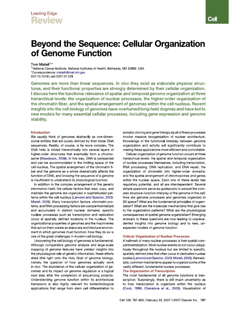 Celular Organization | PDF