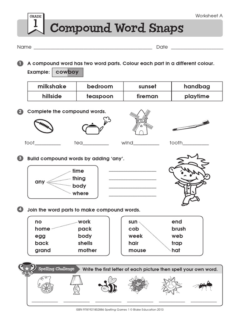 Grade1 Compound Word | PDF