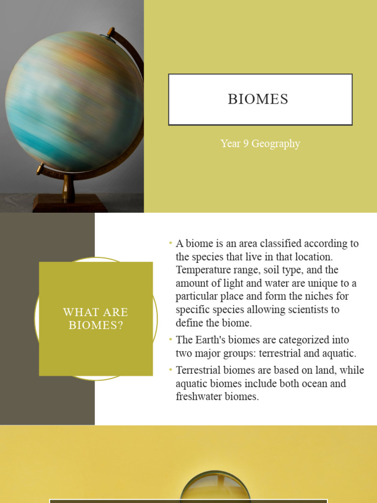 Introduction To Biomes | PDF