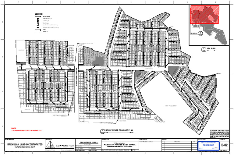 Phem-House Sewer Distribution Layout Plan | PDF