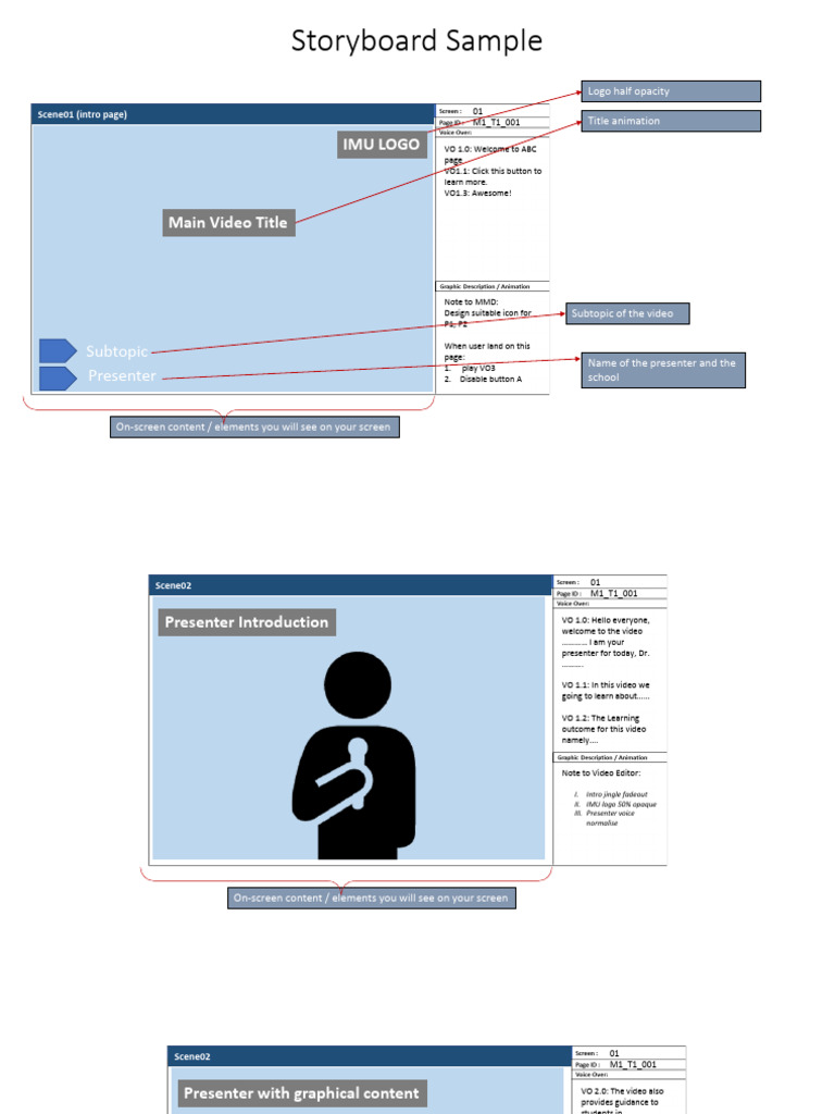 Storyboard Template - v2 | PDF