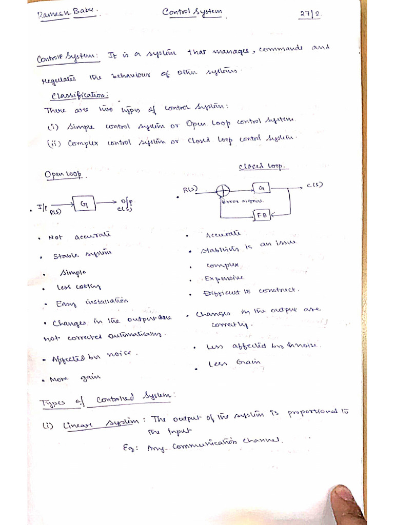 Control Notes Upto 2nd May | PDF