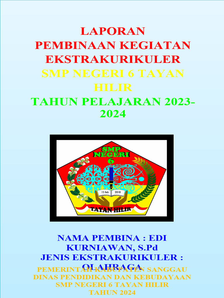 Laporan PMM - Pembina Ekstrakurikuler - EDI | PDF