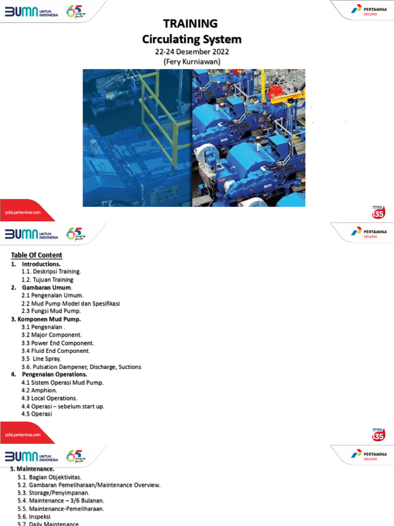 Training Module MUD PUMP | PDF