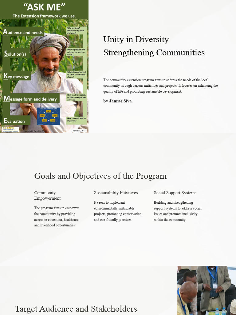 Introduction To The Community Extension Program | PDF | Community ...