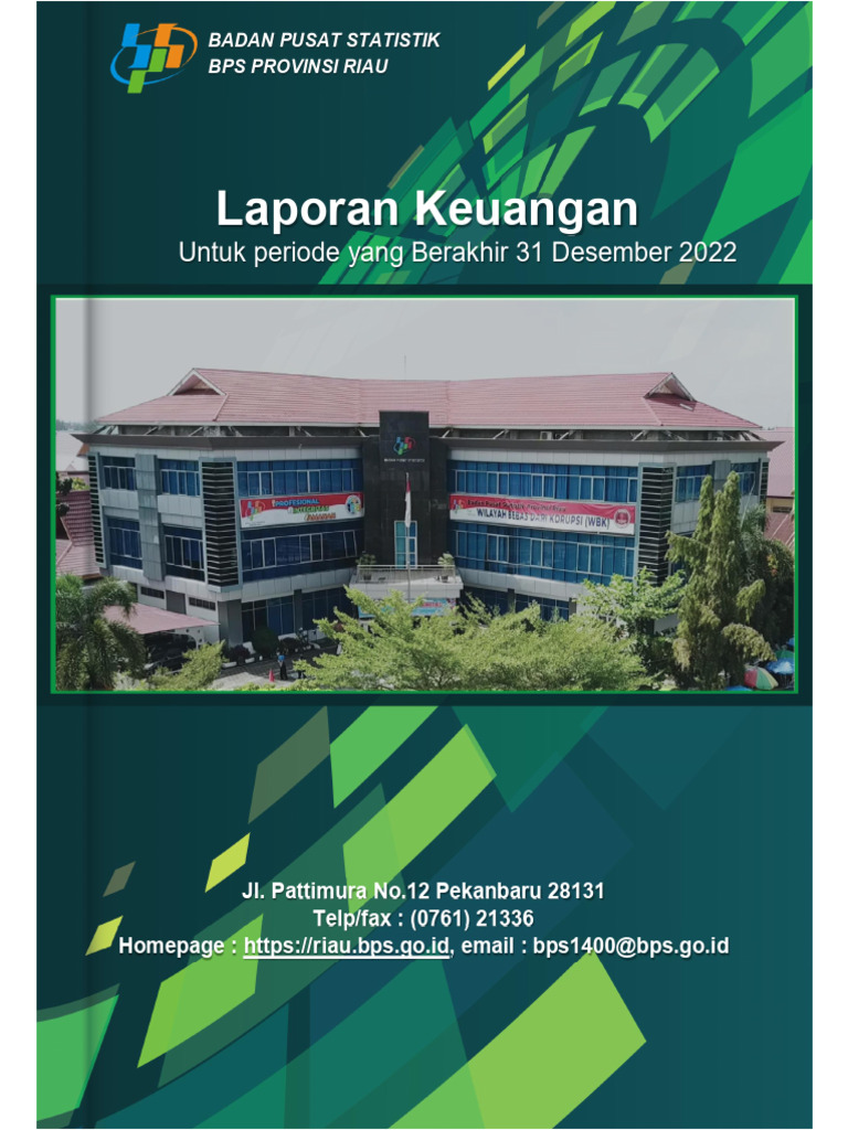 Laporan Keuangan Audited BPS Provinsi Riau 2022 1685510897 | PDF