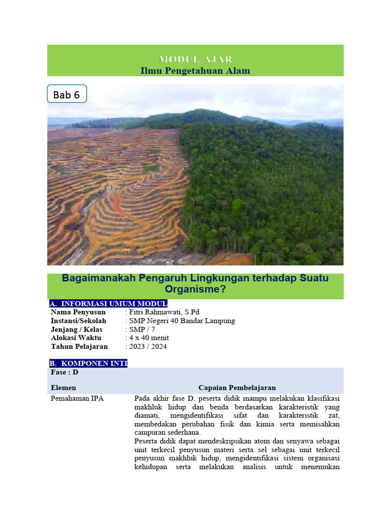 MA Bab 6 Ekologi Dan Keanekaragaman Hayati Indonesia - A. Bagaimanakah Pengaruh Lingkungan ...