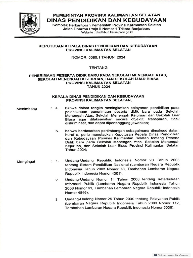 Juknis PPDB 2024 Fix | PDF