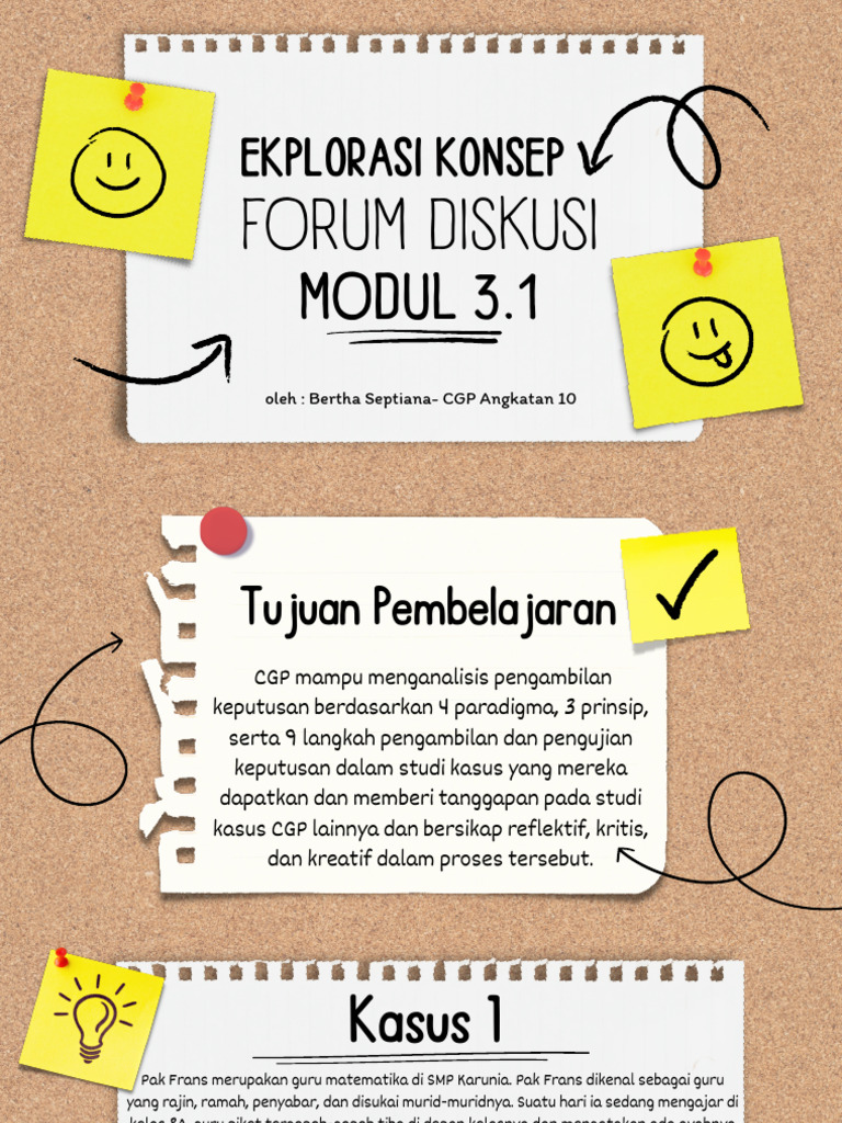Eksplorasi Konsep Forum Diskusi Modul 3.1 | PDF