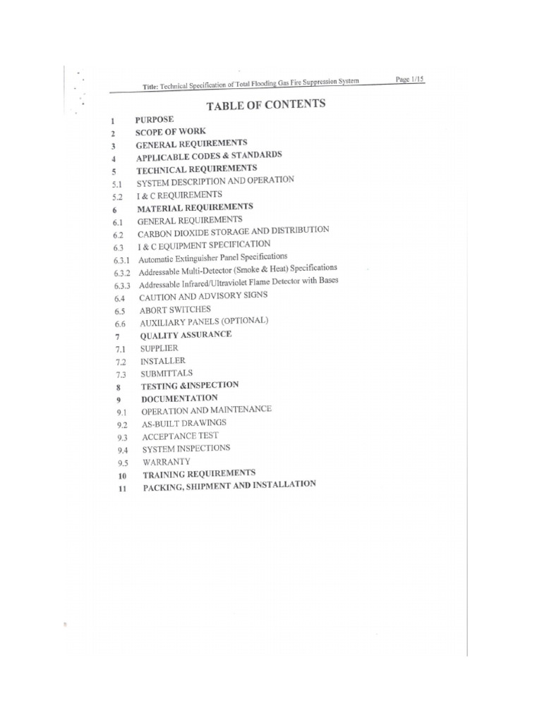 Space Requirement For Total Flooding CO2 System For EDG | PDF