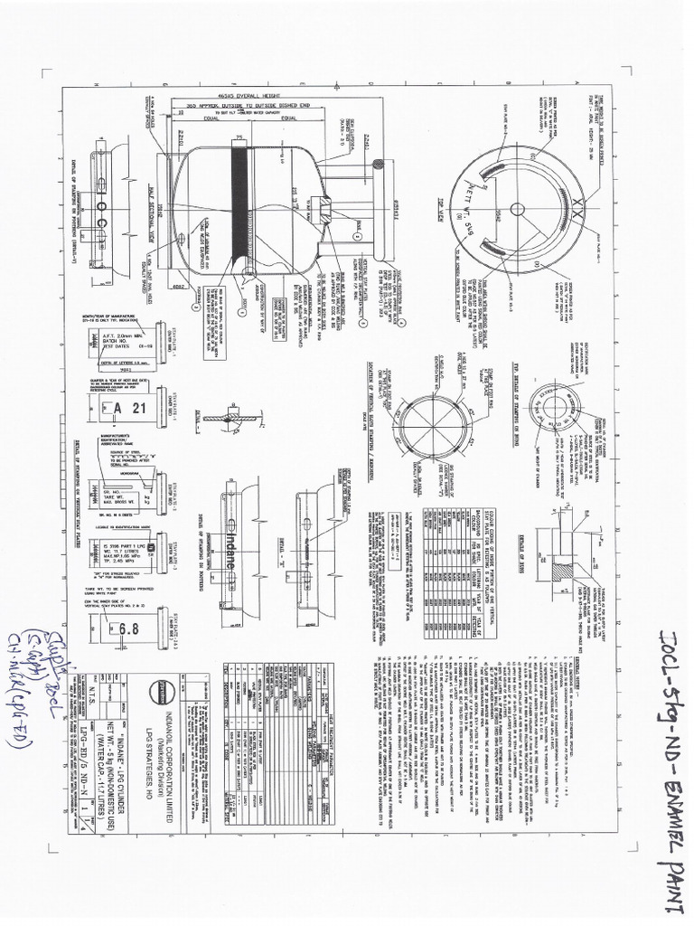 Drawing 5kg ND With Enamel Paint | PDF