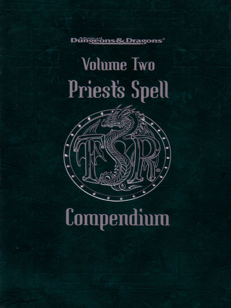 ADnD Priest Spell Compendium Volume II 2nd Edition | PDF