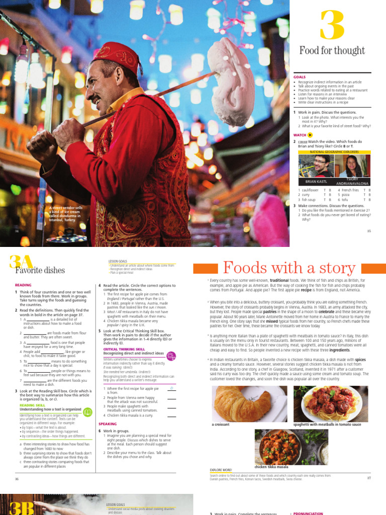 Voices Pre Intermediate Unit 3 | PDF | Meal | Restaurants Voices Pre Intermediate Unit 3 | PDF | Meal | Restaurants