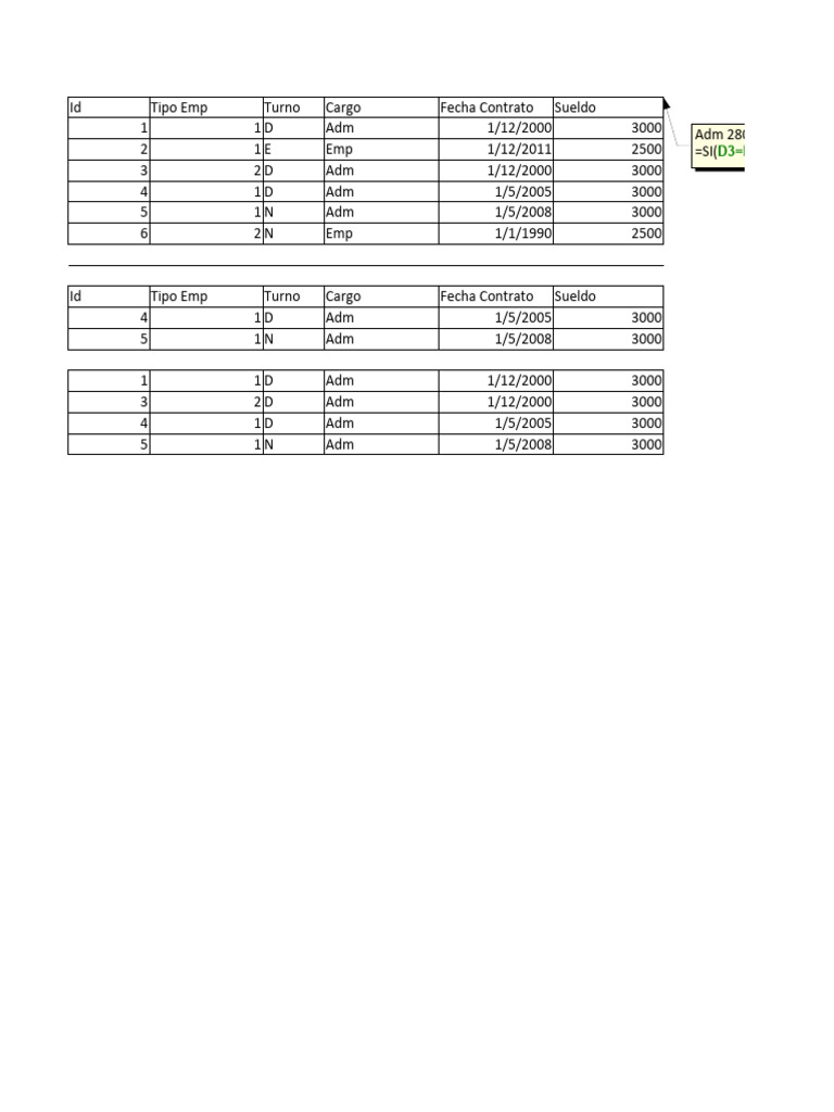 Subtotal, Filtro y Funciones de BD | PDF