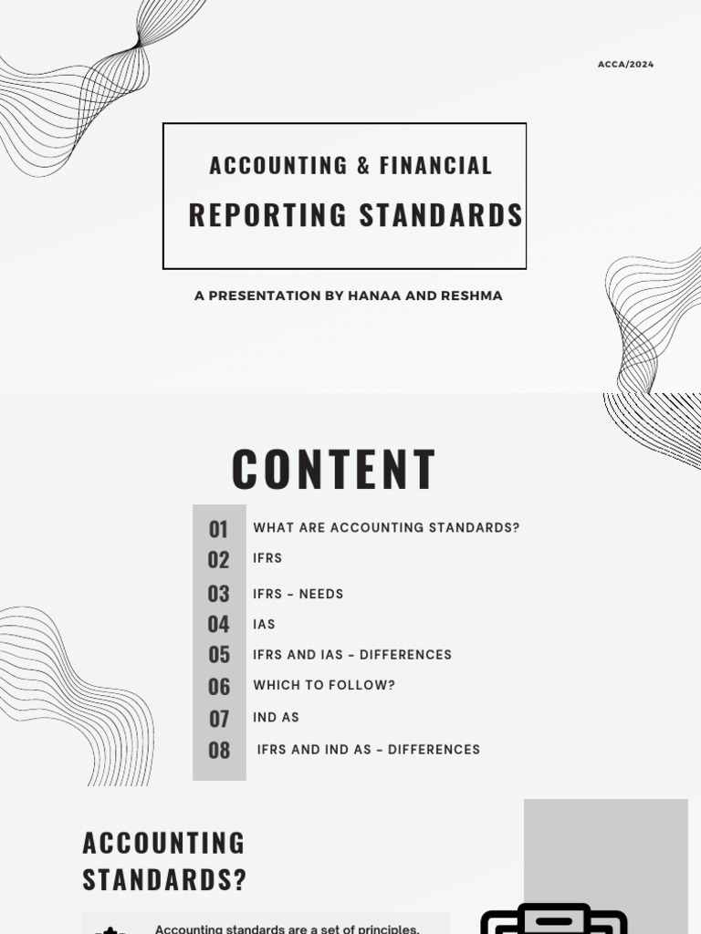 Accounting Standards And Financial Reporting Ifrs Pdf International