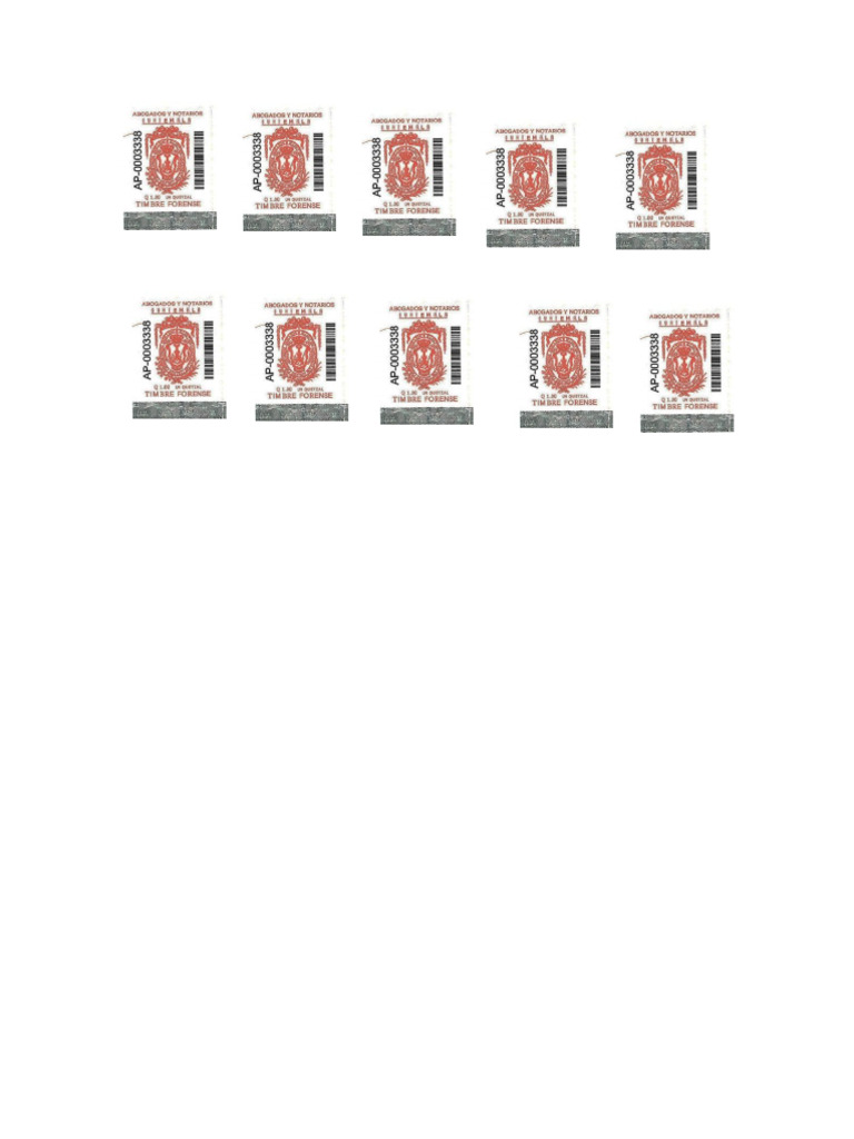 Timbres Forenses | PDF