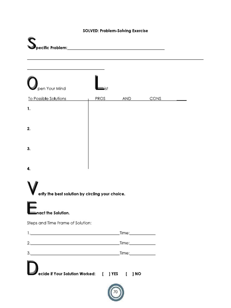 SOLVED Problem Solving | PDF