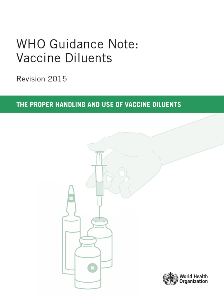 Proper Use of Vaccine Diluents Guide | PDF | Vaccines | Public Health
