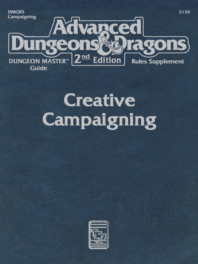 ADnD DMGR5 Creative Campaigning 2nd Edition | PDF