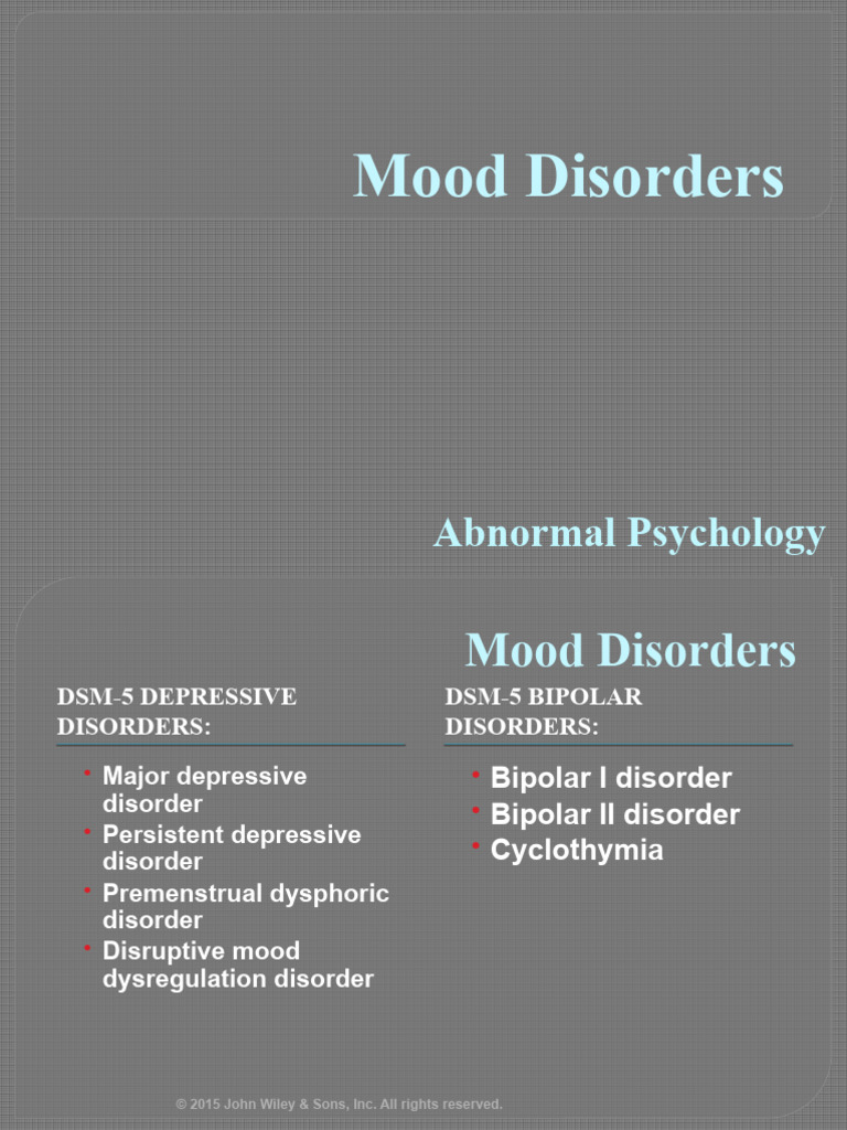 Mood Disorders | PDF | Bipolar Disorder | Mania