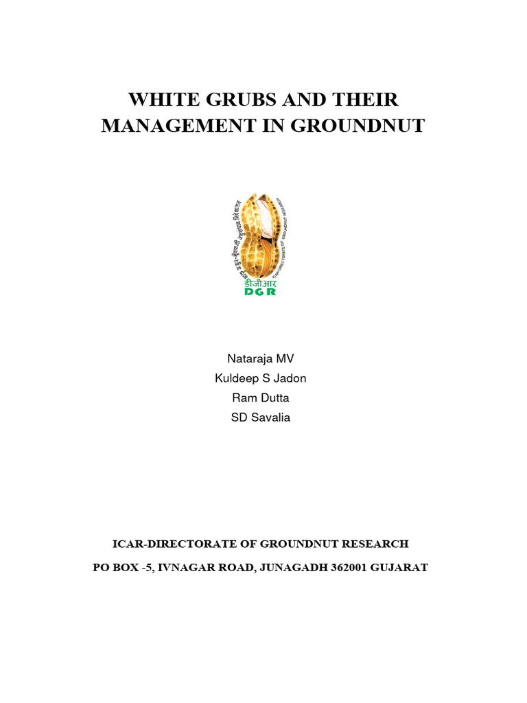 White Grubs and Their Management in Groundnut | PDF | Pest (Organism) | Beetle